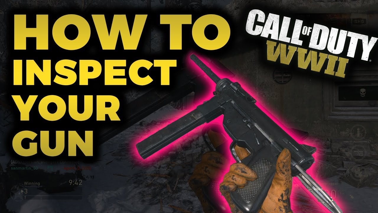 COD WWII BETA: How to inspect your weapon! All weapons inspection ...