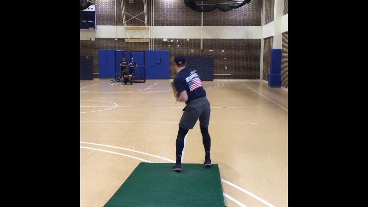 Joe Nahas Pitching First Bullpen Spring 2018 - YouTube