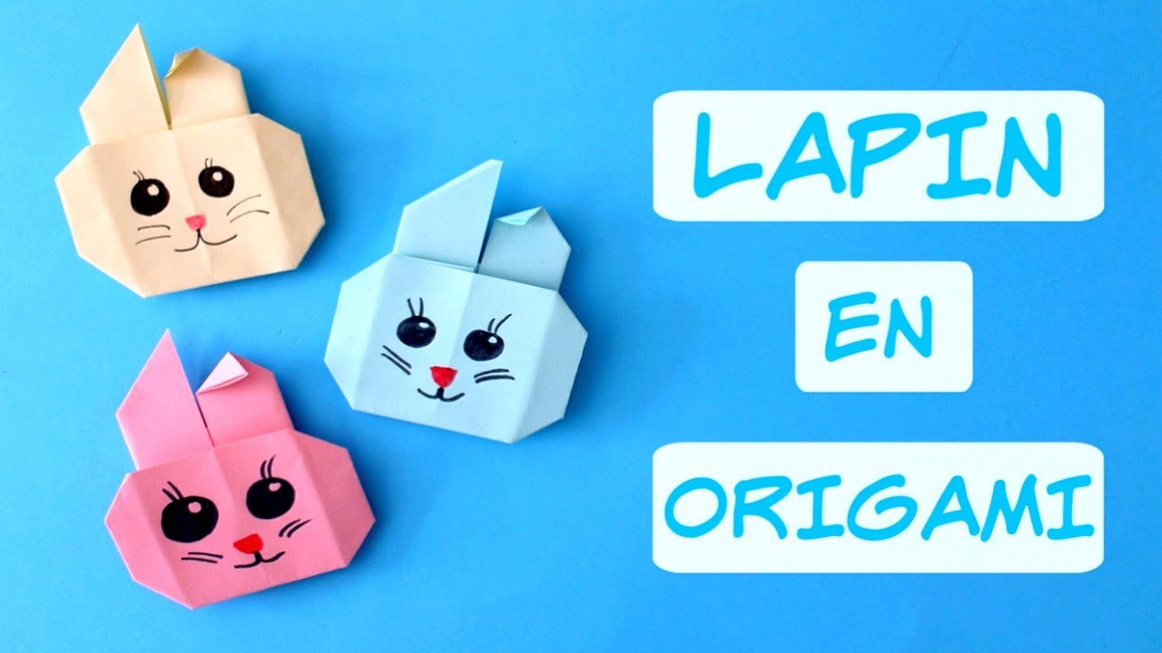 Lapin en Origami - YouTube