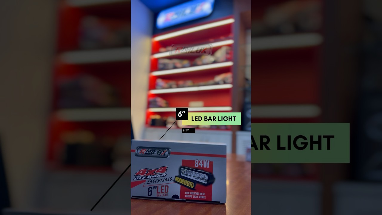 Raylux Off Road 6" Mini LED Bar | 84W #ledlights #raylux #carlights #caraccessories #shorts ...