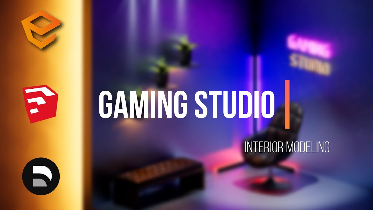 Interior Light Setup | Gaming Studio Interior | Sketchup Tutorials ...