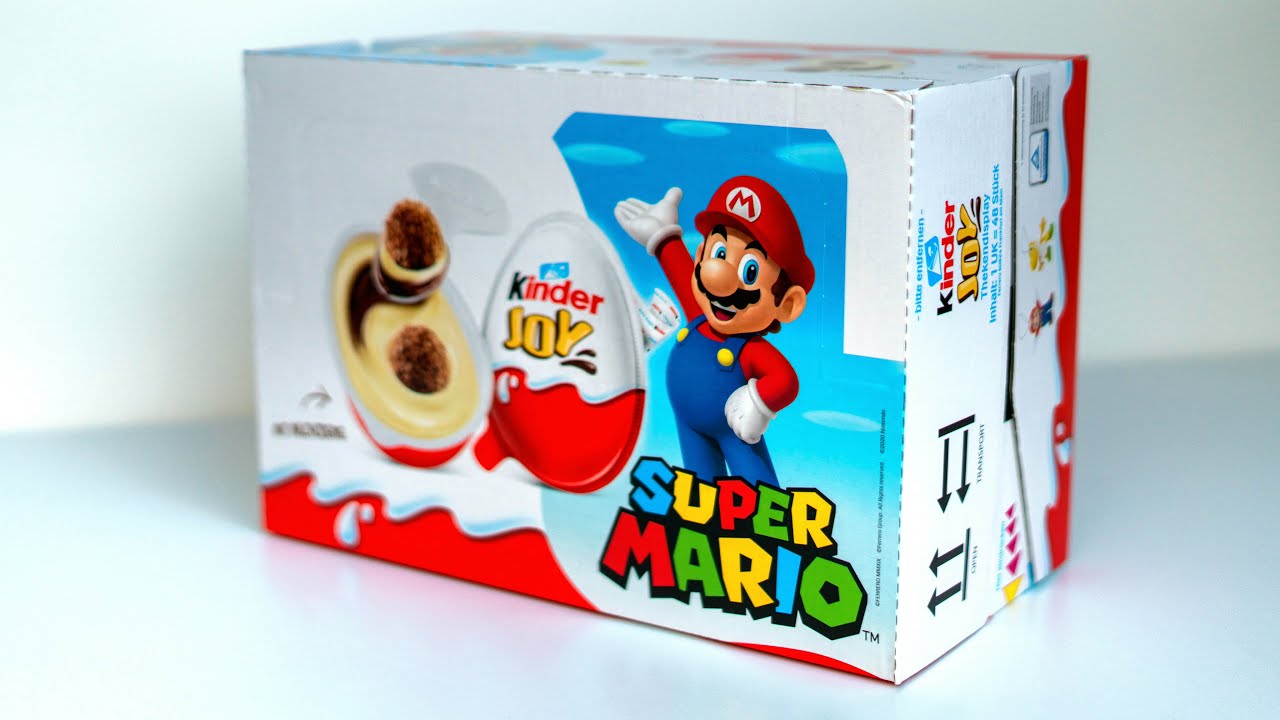 Kinder Surprise Eggs JOY Super Mario x 48 | 2020 - Big Unboxing! - YouTube