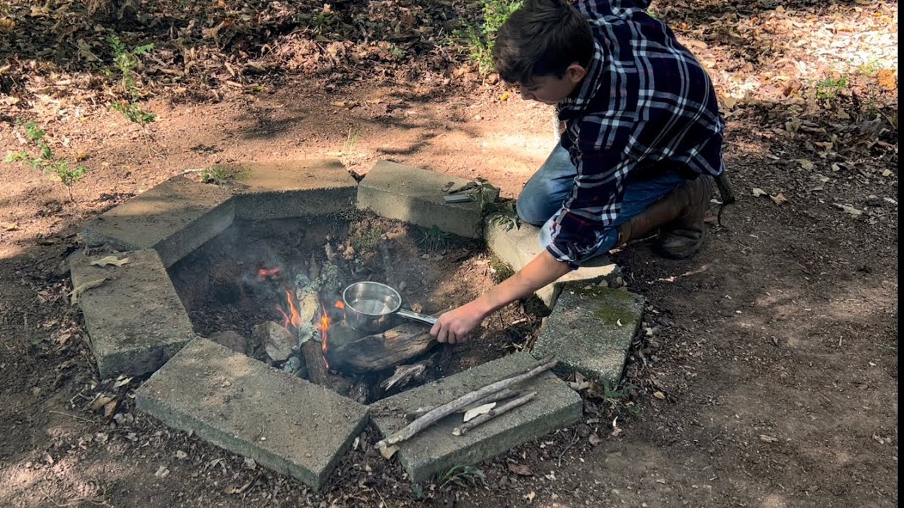 Boiling Water Over A Campfire🔥 - YouTube