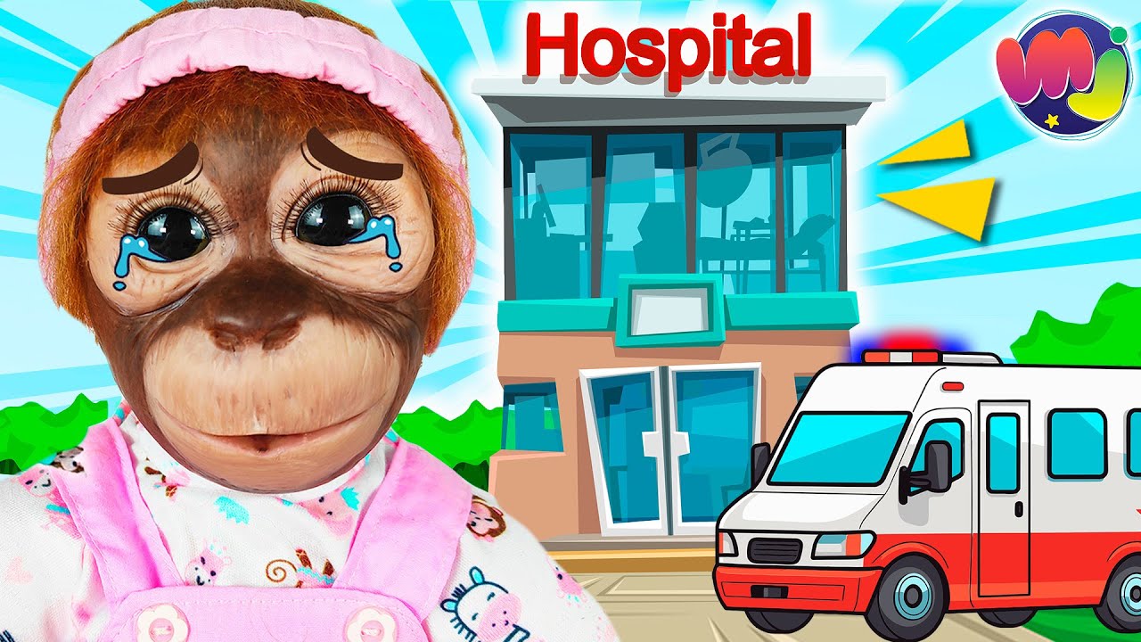 Mi MONO va al HOSPITAL 🚑 🏨 Hospital con Kit Médico de JUGUETE 🩺 - YouTube