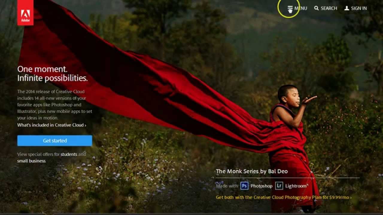 Adobe Creative Cloud - Sign Up Process - YouTube