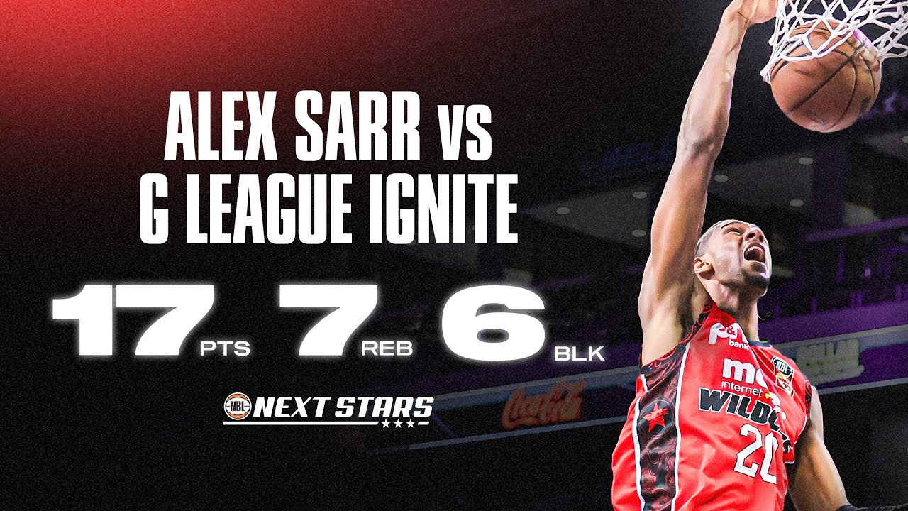 NBA Prospect Alex Sarr 17 PTS, 7 REB, 6 BLK vs G League Ignite! - YouTube