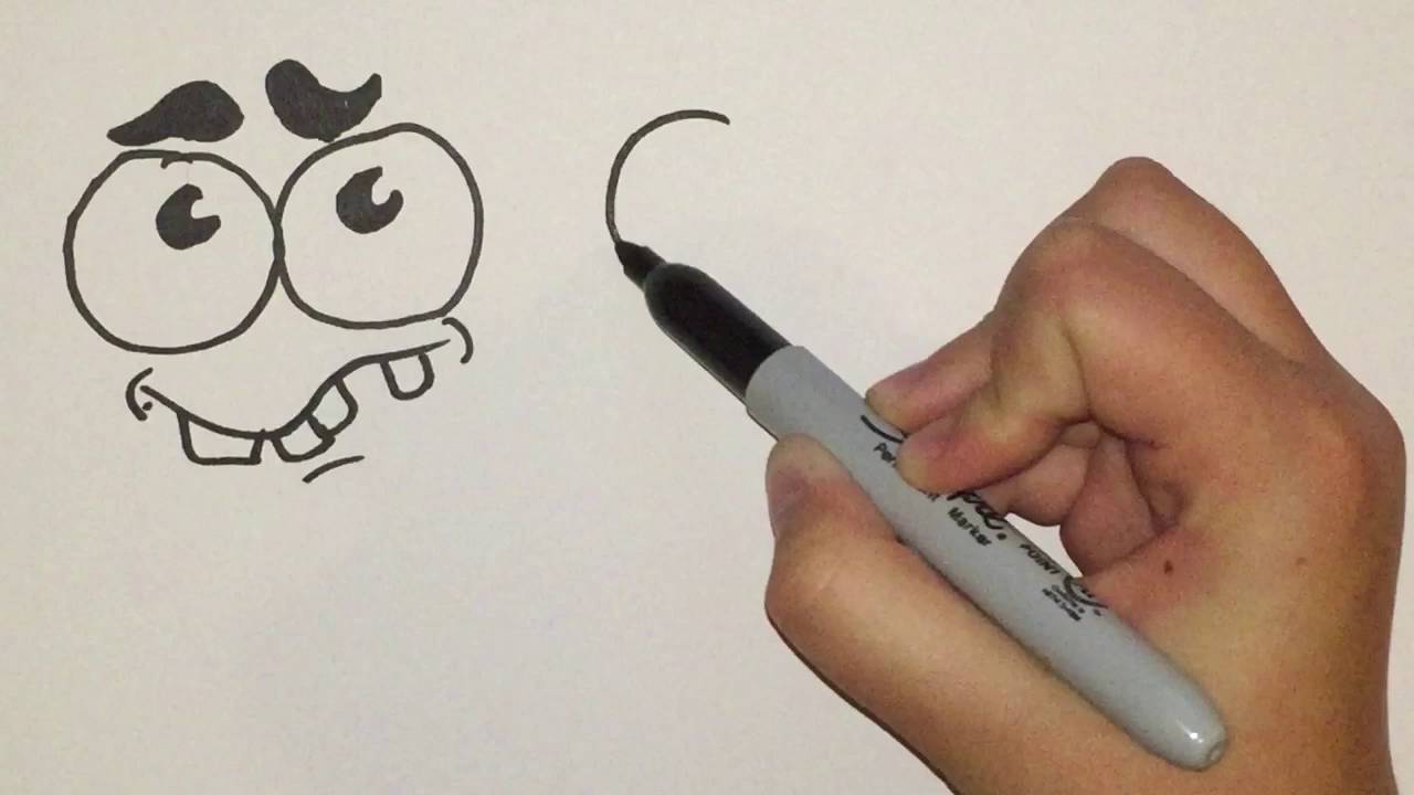How To Draw Simple Cartoon Faces (part1) - YouTube