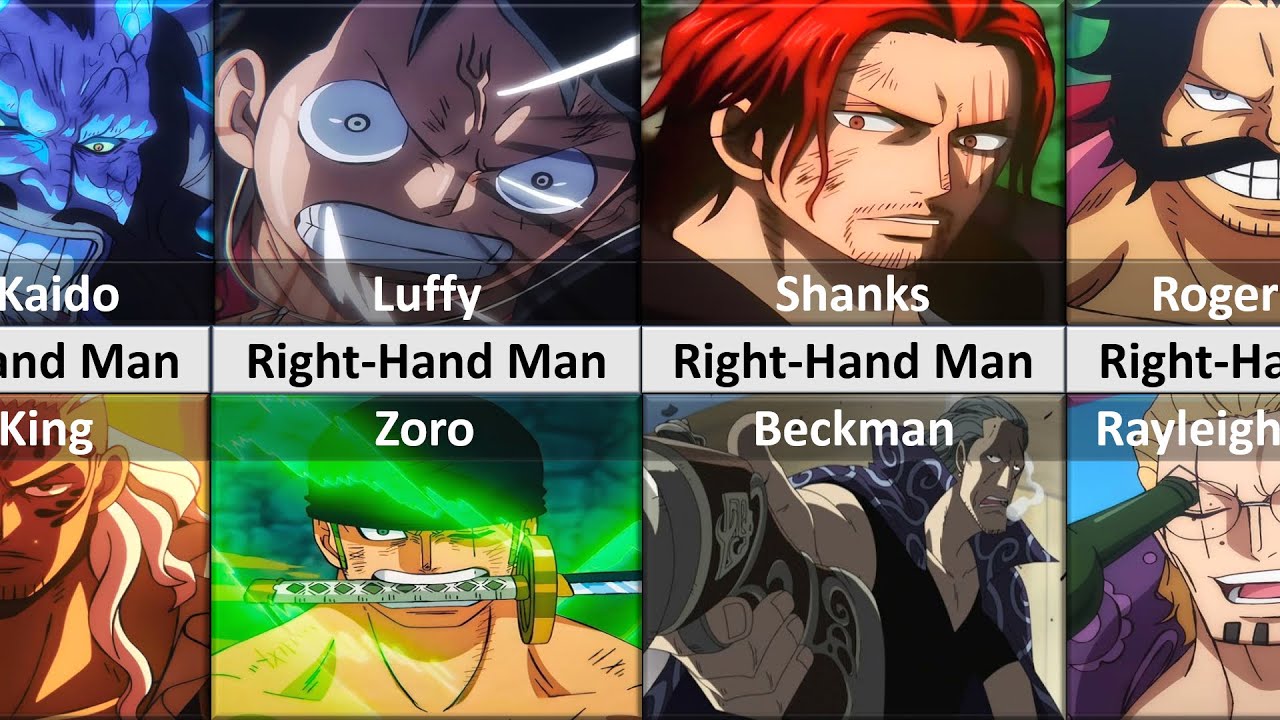 One Piece Characters and their Right-Hand Commanders - YouTube