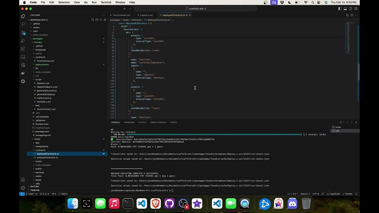 Build DApp using Scaffold Eth 2 - Foundry/NextJS Setup - YouTube