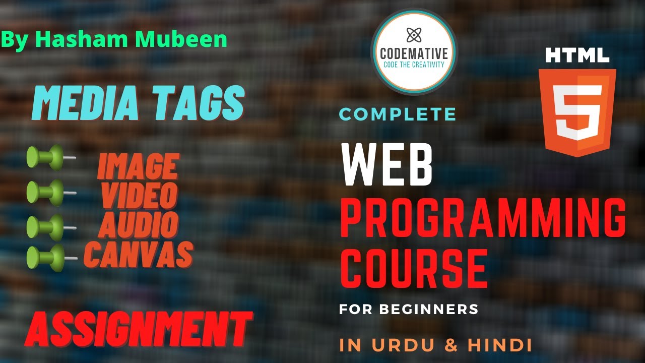 Media Tags in HTML (WEB_PROGRAMMING_COMPLETE_COURSE) - YouTube