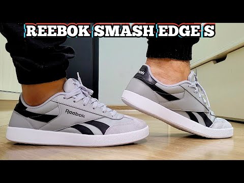 Review Tênis Reebok Smash Edge S Cinza | Comprado Na Netshoes | Demonstração No Pé | On Feet