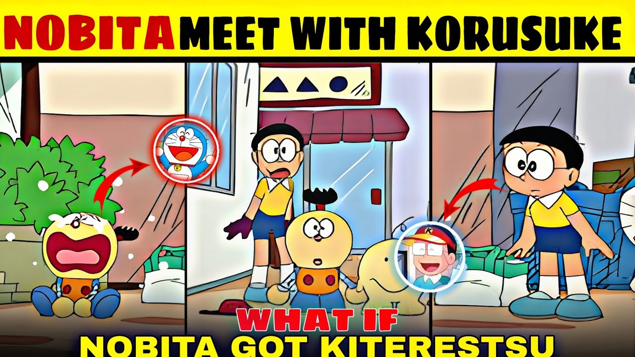 Nobita meet**Korosuke🤞||Collab episode × of Doraemon and Kiteretsu ...