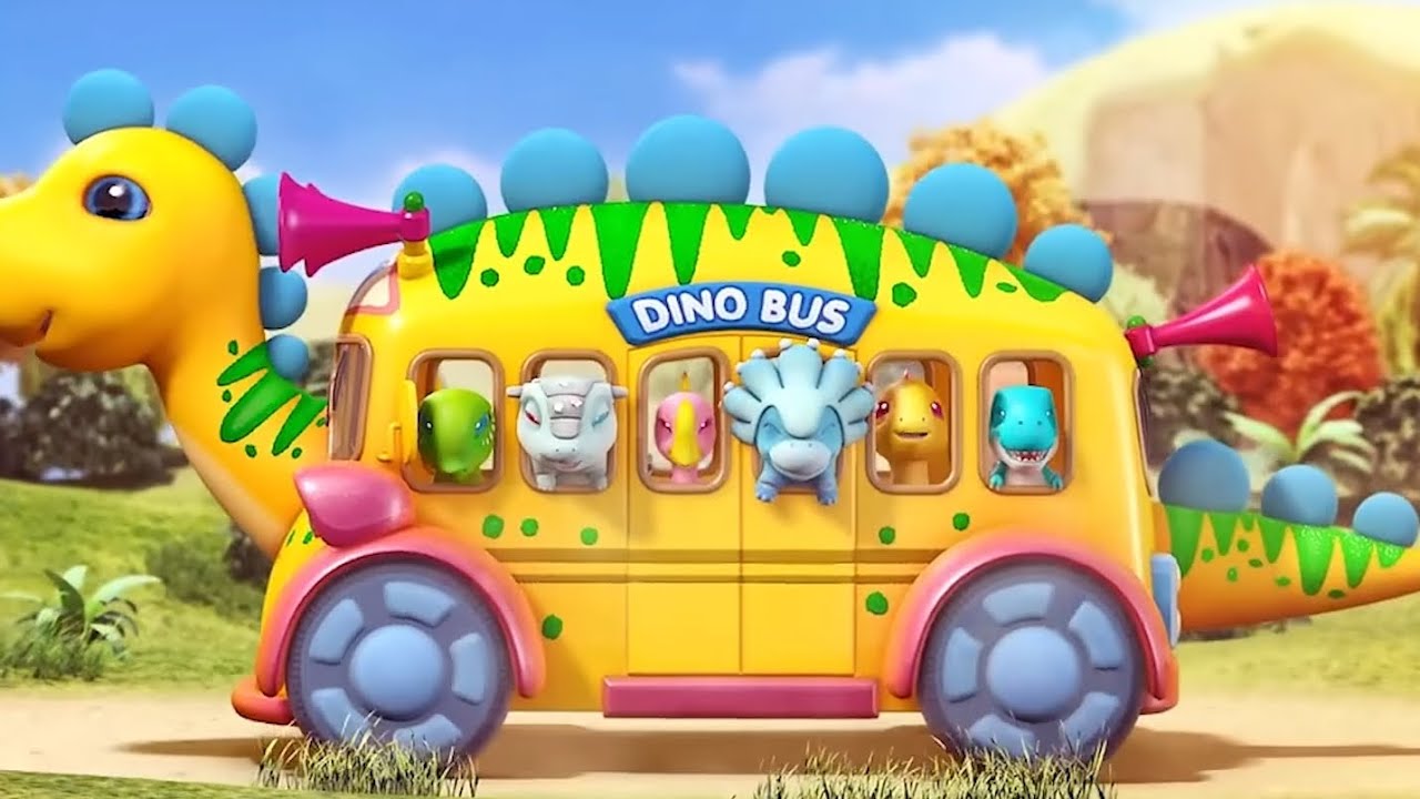 " The Wheels on the Bus(Dinosaur version) - Fun Kids Song ...