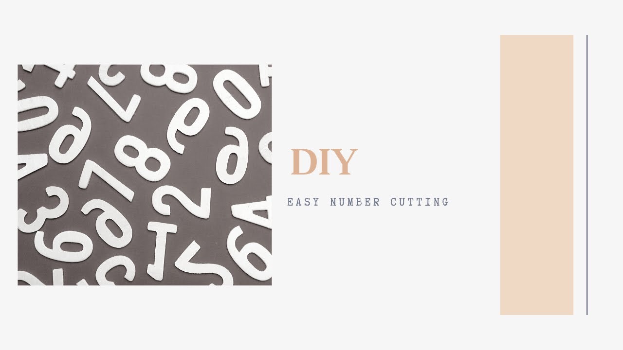 DIY | How to Make Paper Numbers Cut Out - YouTube