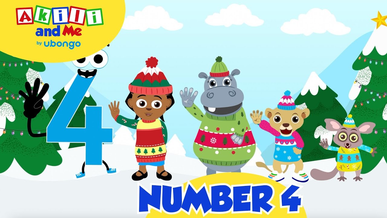 The Number 4 Song: Counting 1- 4 | Learning Videos for Toddlers # ...
