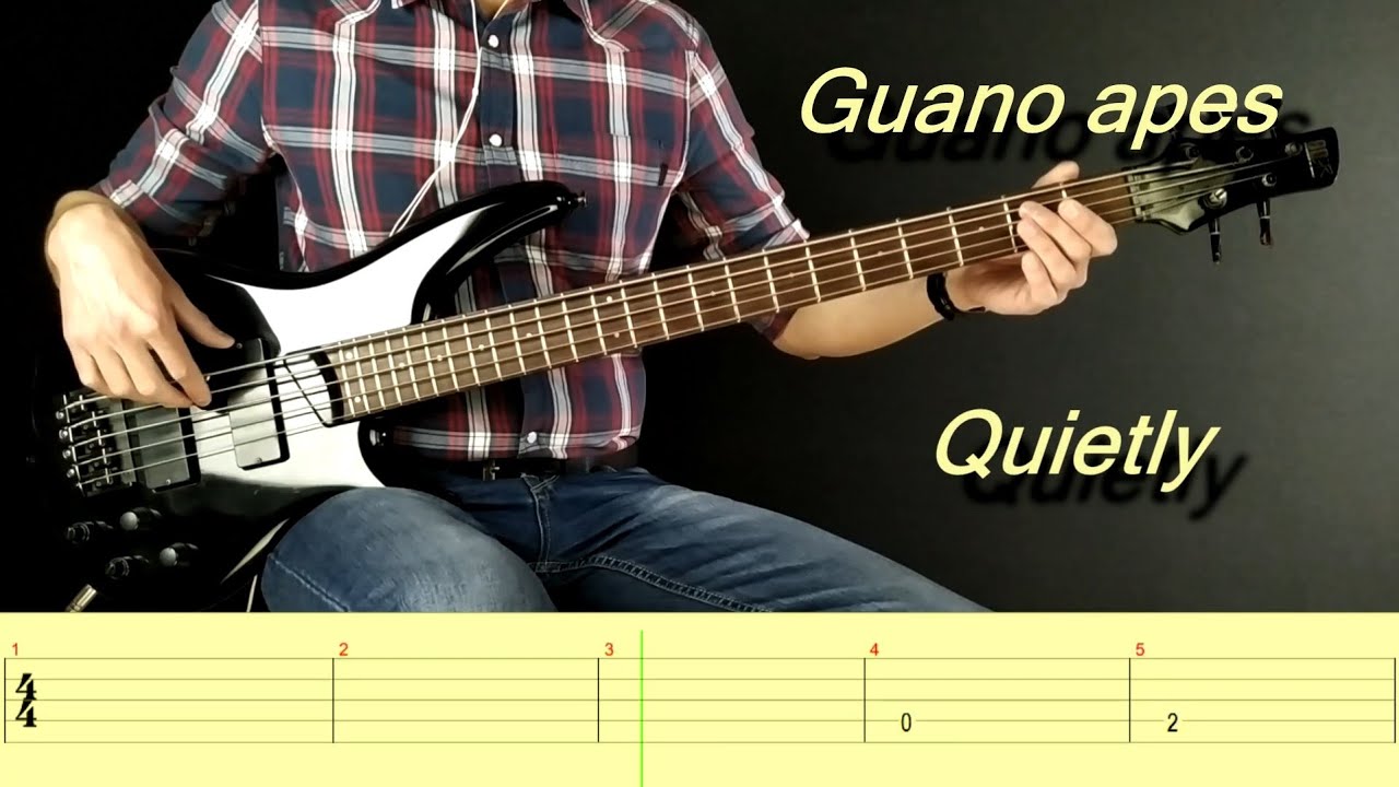 Guano apes - Quietly (5-string bass with TABS) - YouTube