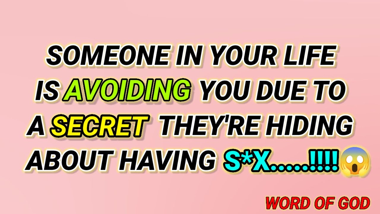 God Says 👉 Someone in your life is avoiding you due to a... #Godsays # ...