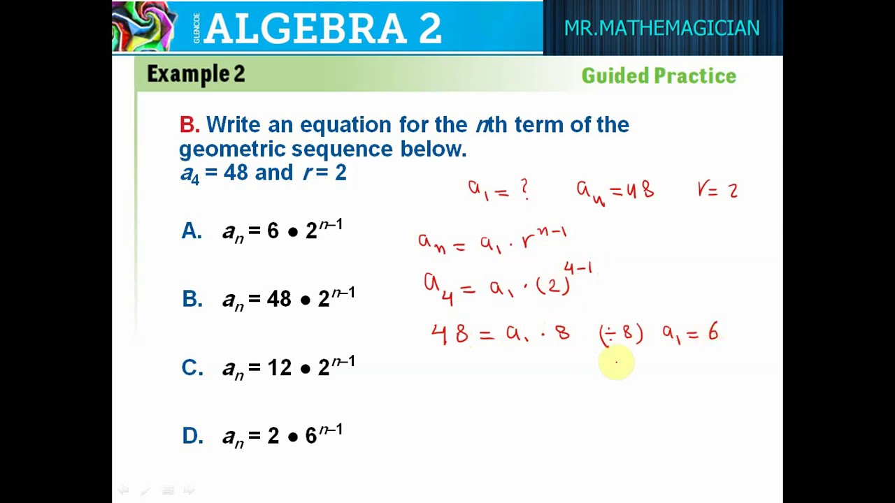 g10, ch6, L3, geometric sequences and series - YouTube