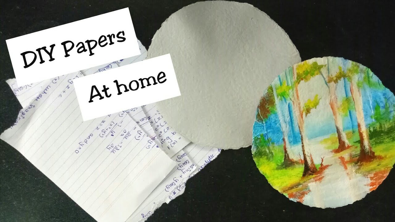 DIY handmade papers / How to make papers at home / Diy Handmade Acrylic ...