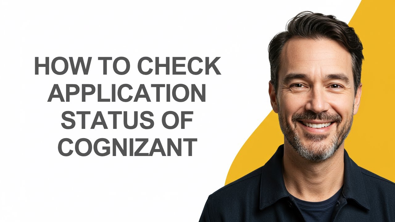 How to Check Application Status Of Cognizant - KevinHowTo - YouTube