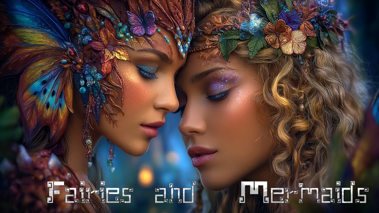 Magical World AI Animation | Fairies & Mermaids | Calming Piano Music ...