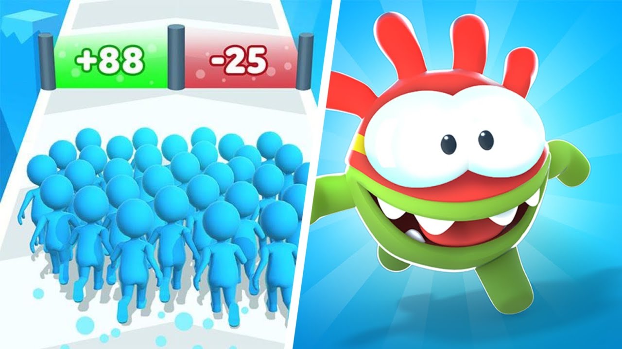 Count Masters Vs Om Nom Run - YouTube