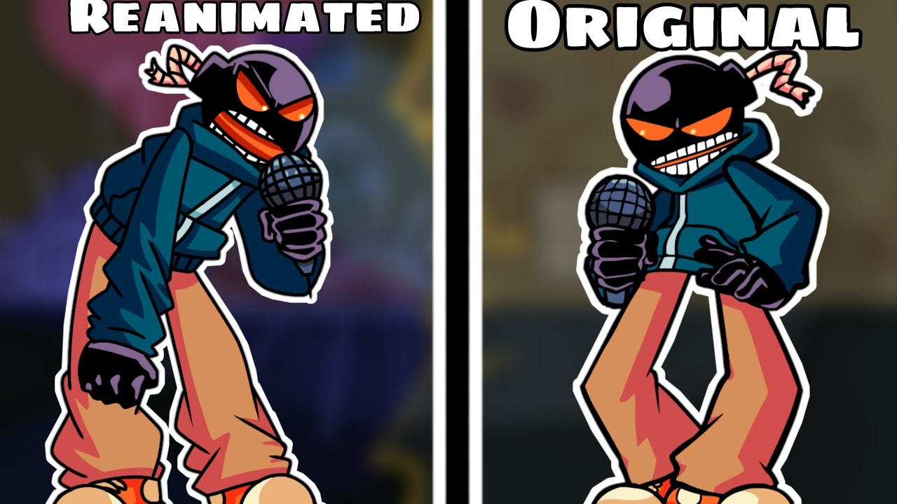 Friday night funkin Whitty Original Vs Reanimated - YouTube