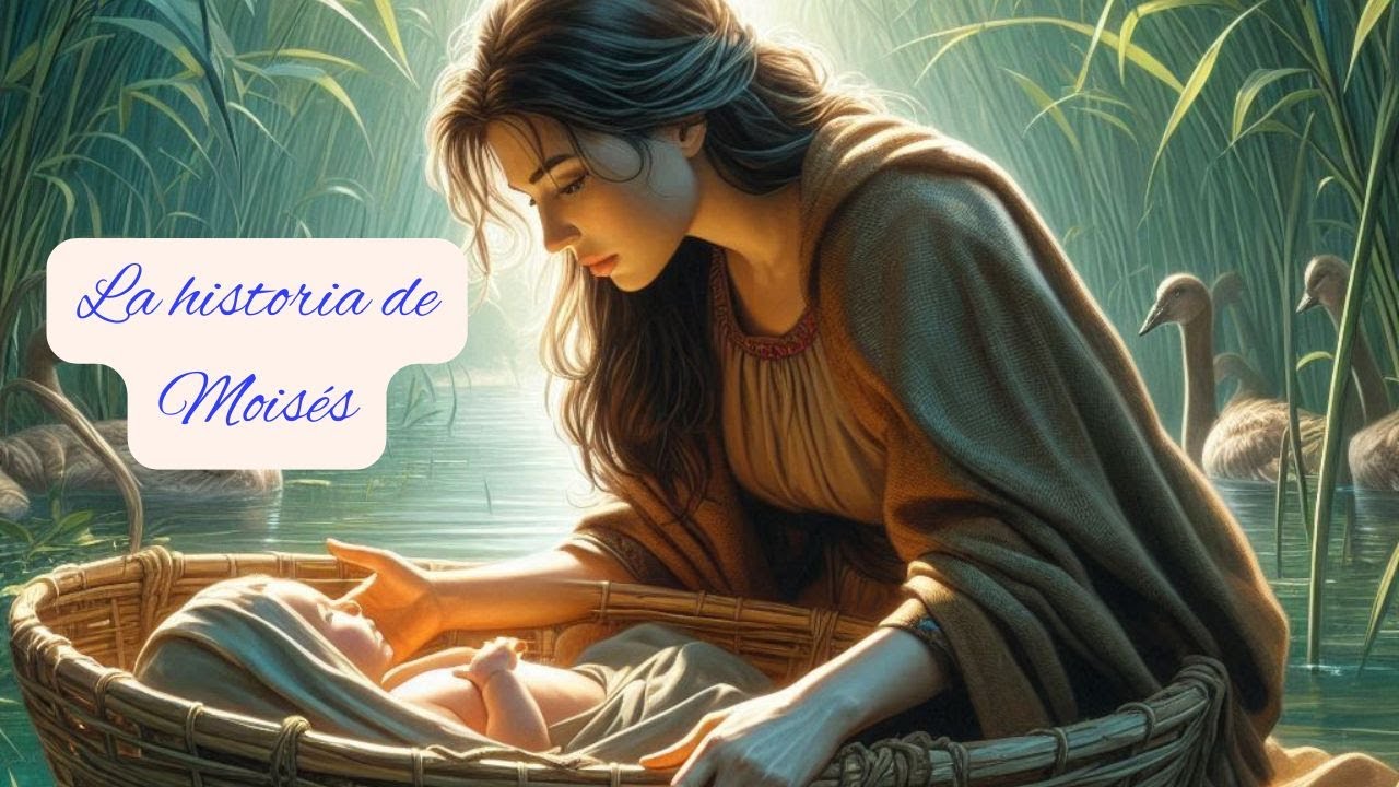 El viaje del bebé Moisés por el Nilo | La historia de Moisés ...
