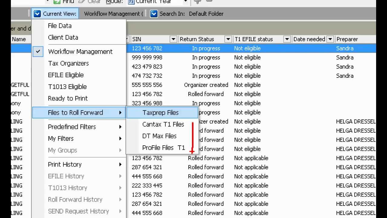 Taxprep Features: Converting Data and Roll Forward - YouTube