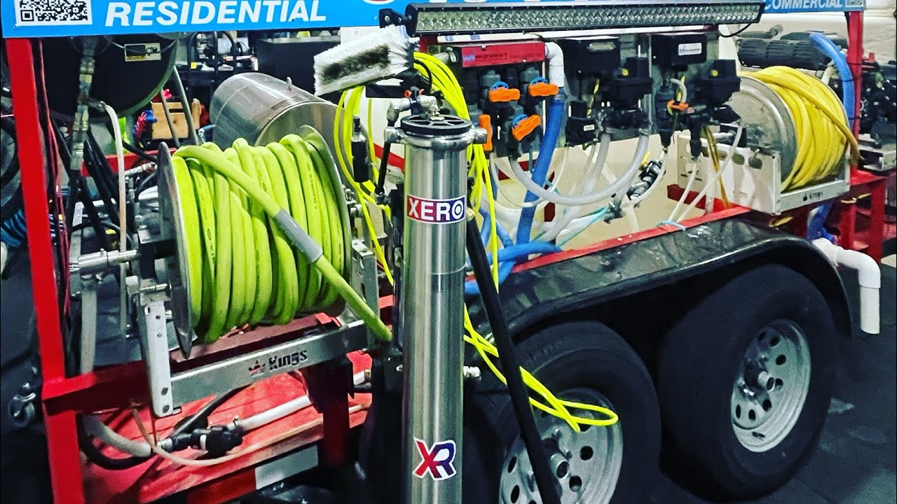 AR-45 paired with Midwest Washing Equipment Hydro Mixer XL. - YouTube