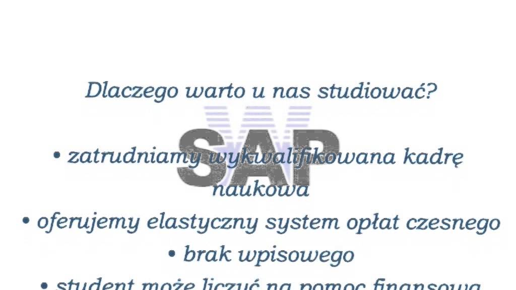 Wyższa Szkoła Administracji Publicznej, studia Szczecin - poleca Study4u.eu - YouTube