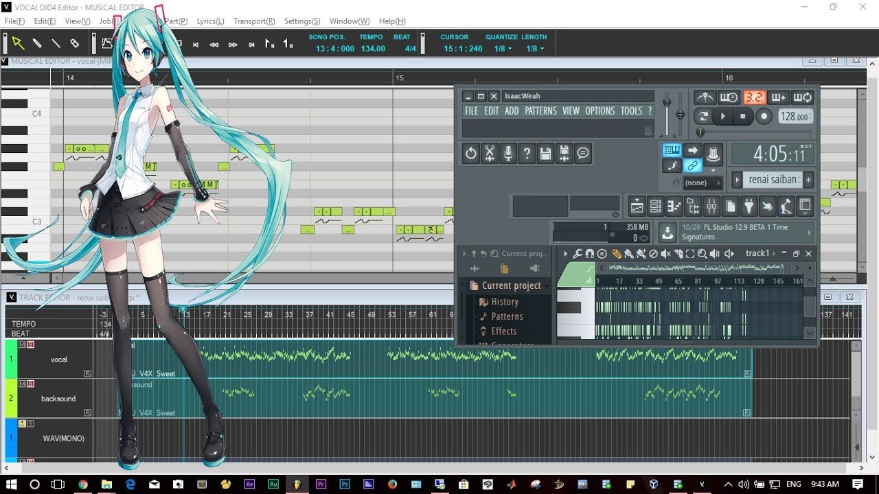 Renai Saiban - MIku V4 Sweet + FL Studio - YouTube