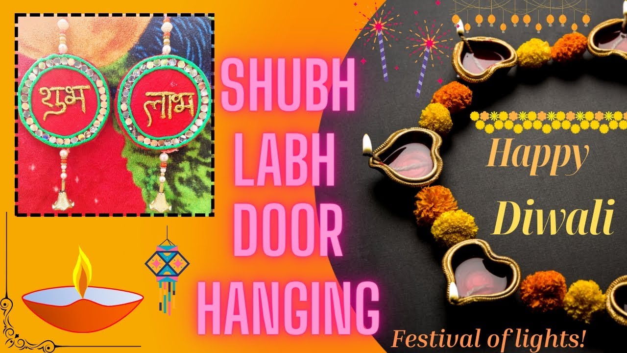 Shubh Labh (शुभ लाभ)Door Hanging / Diwali Shubh Labh Door Hanging ...