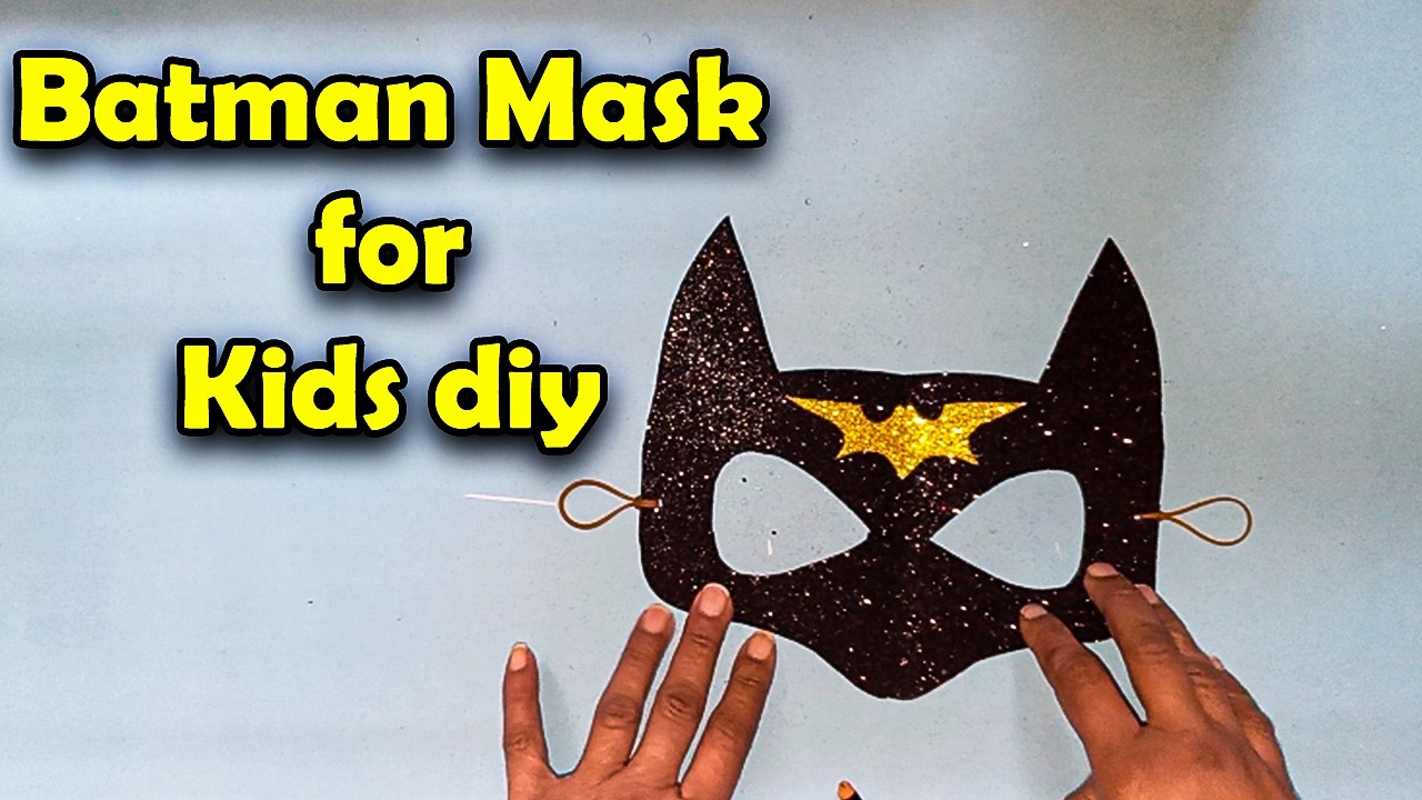 How to Make a Batman Mask for Kids | DIY Super Hero Mask - YouTube
