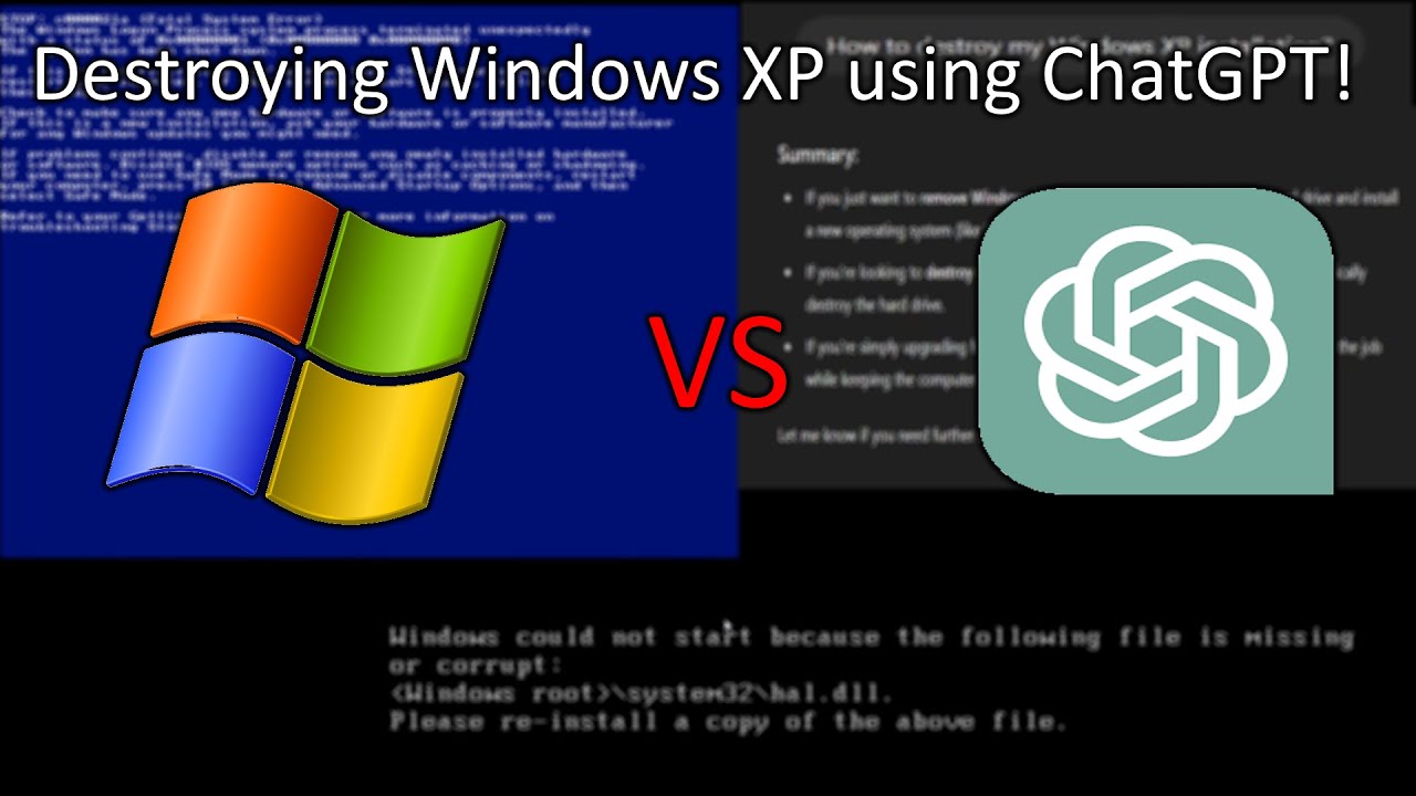 Destroying Windows XP using ChatGPT! - YouTube