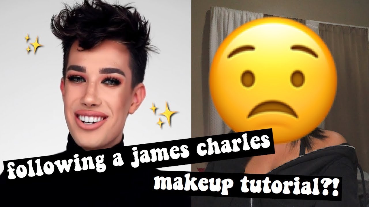 i followed a james charles makeup tutorial?! - YouTube