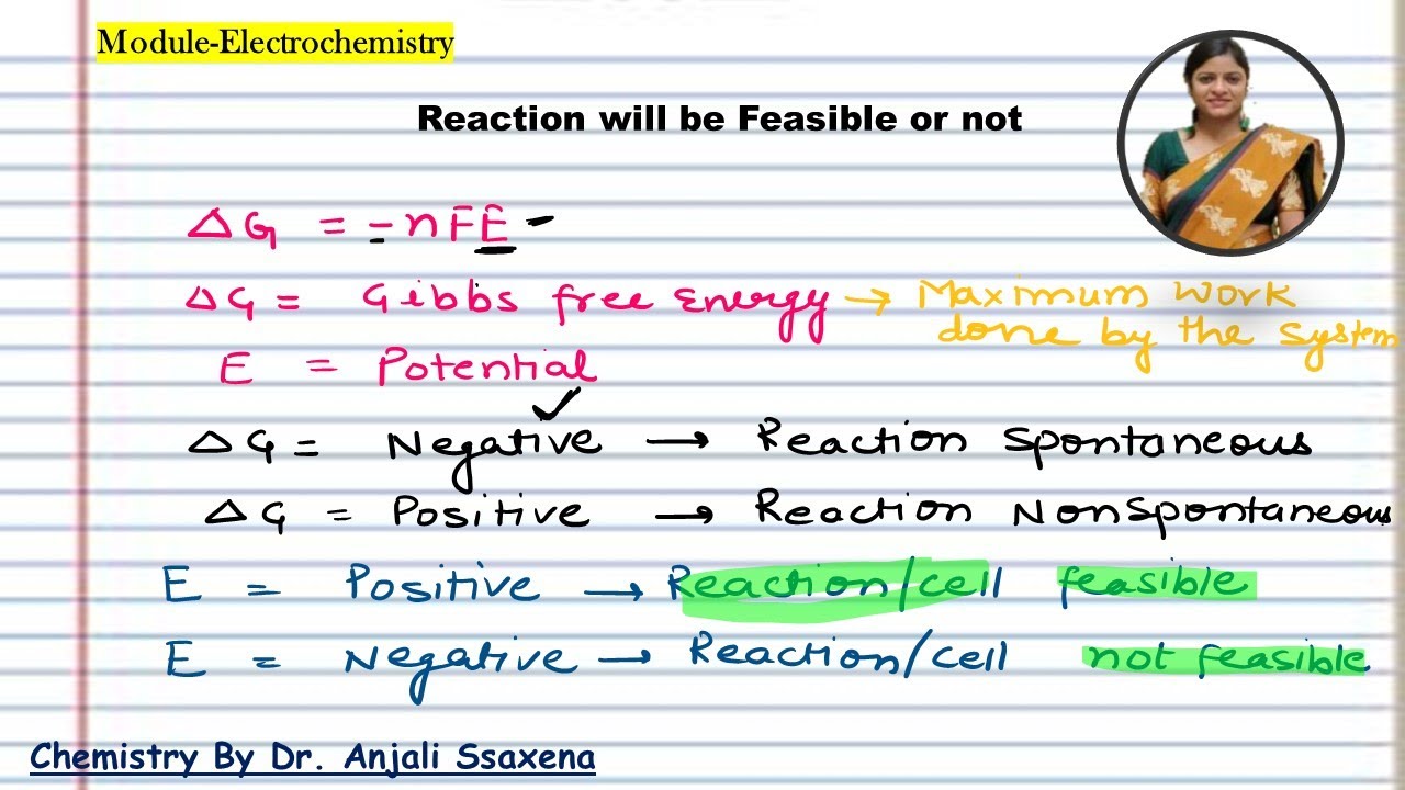 Reaction is feasible or not | Electrochemistry numerical Engineering ...