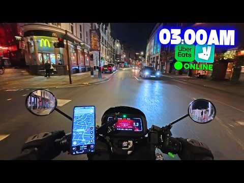 Starting My UberEats & Deliveroo Shift At 3AM - New Police Sur-Rons Are Hunting Phone Snatchers!