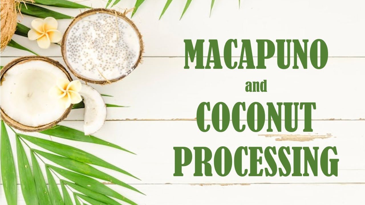 Macapuno and Coconut Processing - YouTube