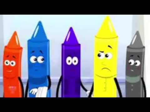 Crayons nursery rhymes ten little vegetables backwards - YouTube