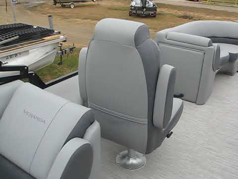 Inside a 22' Veranda Pontoon - YouTube