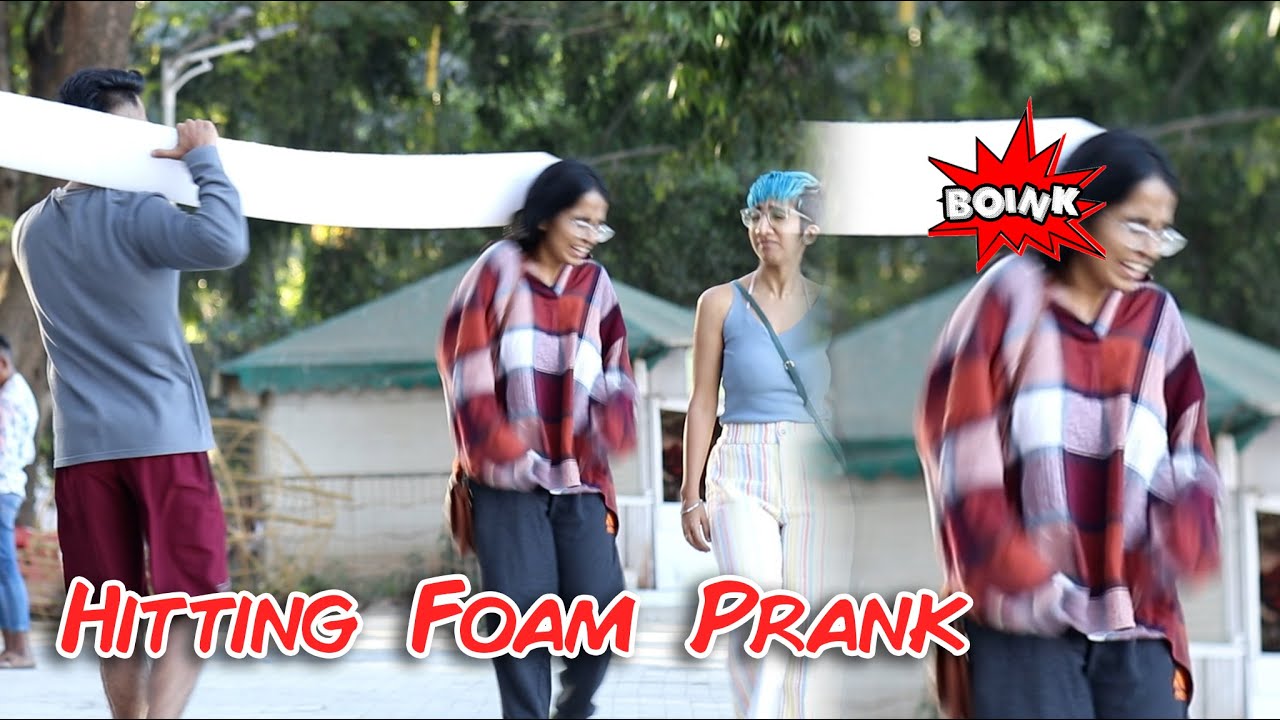 Foam Stick Prank On Cute Girls | @mumbaikpranksterz - YouTube