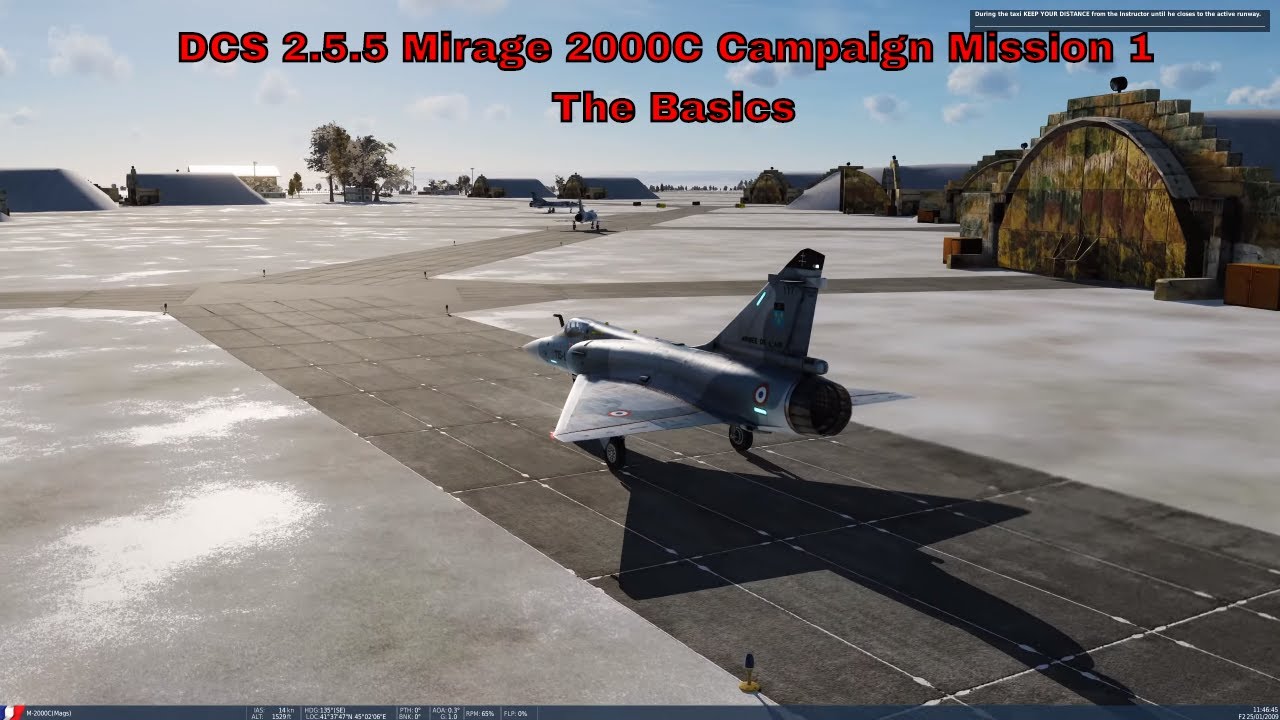 DCS 2.5.5 Mirage 2000C Campaign Mission 1: The Basics (1440p) - YouTube
