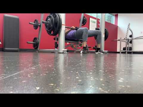 June 7 Hip Thrust 275 x 9, focused on foot placement - YouTube