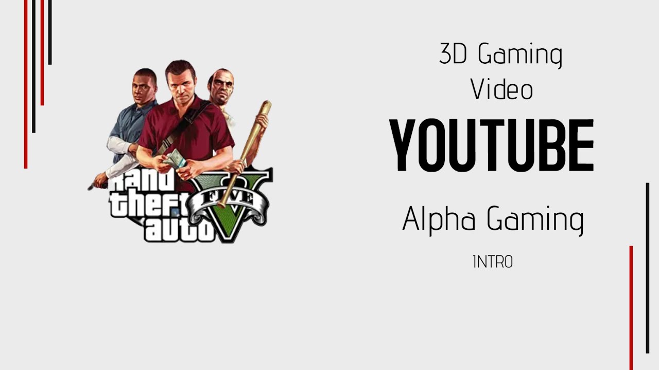 3d gaming intro of my channel all games are free - YouTube