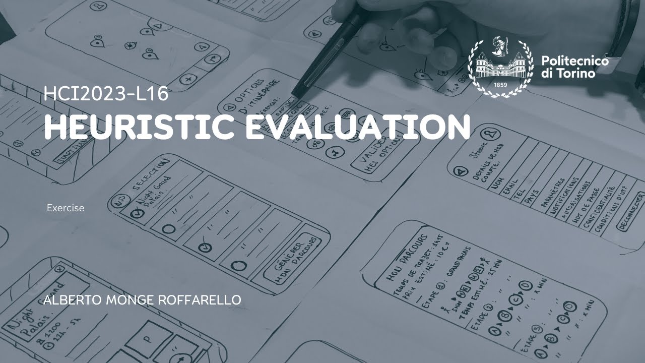 HCI2023-L16: Exercises on heuristic evaluation. - YouTube