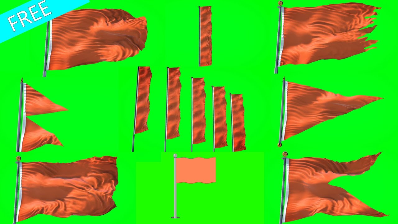 temple flag Green Screen collection - YouTube