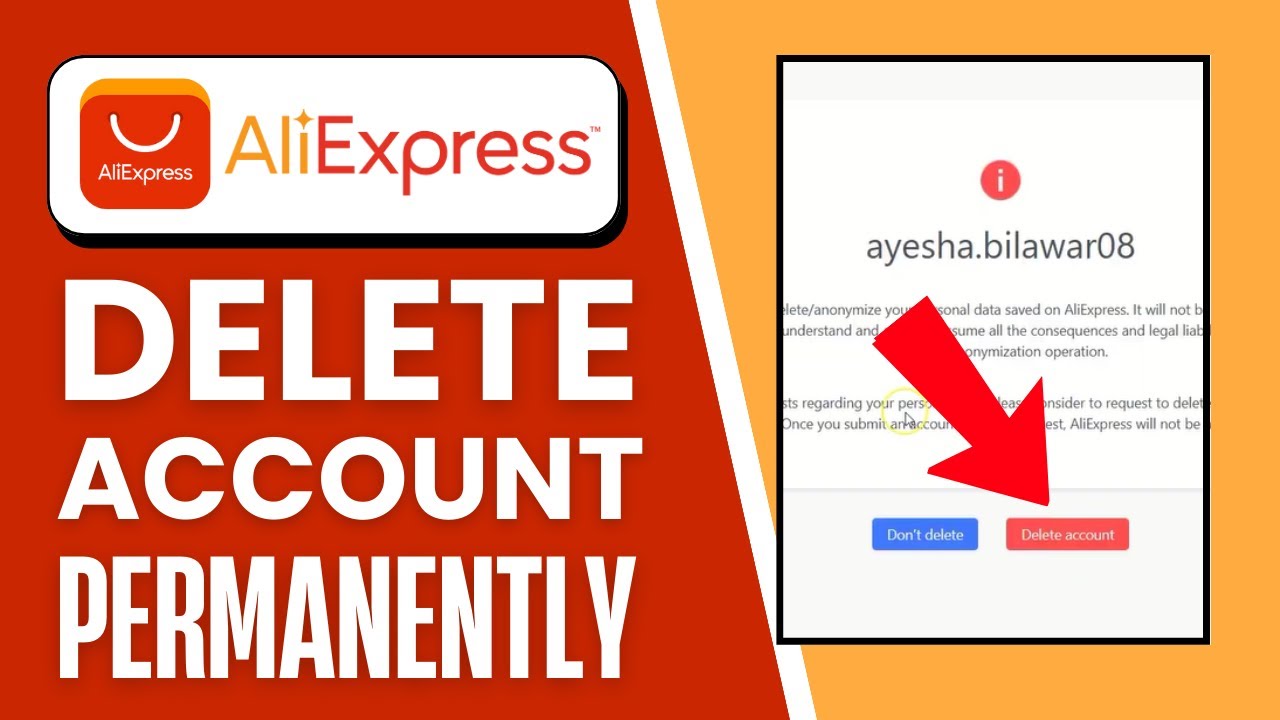 How to Delete AliExpress Account Permanently (Step-by-Step) - YouTube