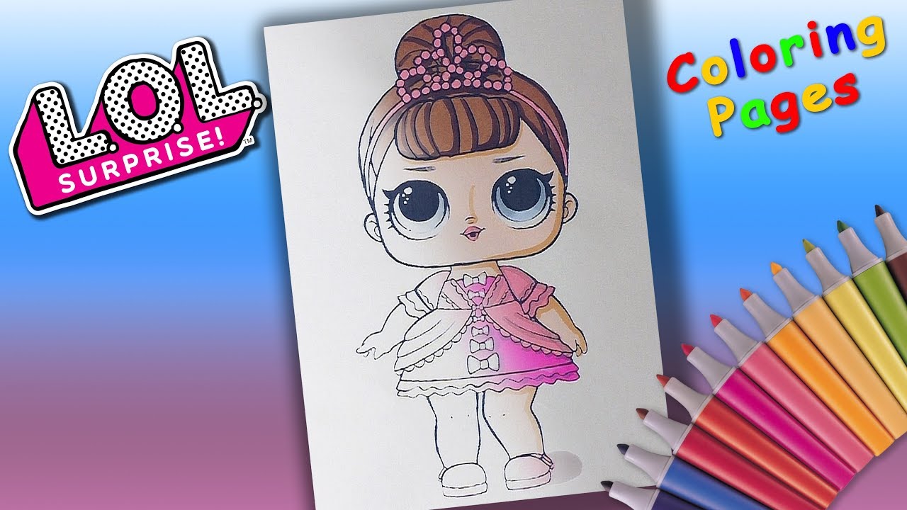 LOL Surprise Doll Coloring Book. Fancy Coloring Page For Children - YouTube