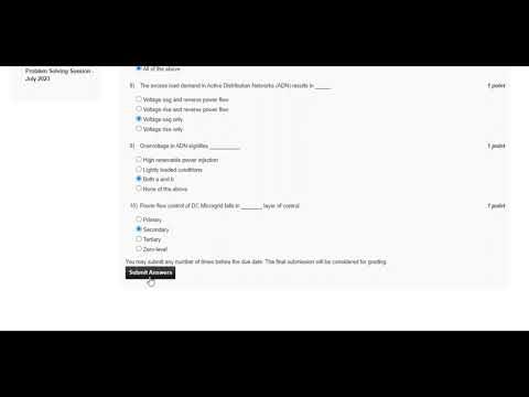 Smart Grid Basics To Advanced Technologies NPTEL week 12 assignment solution - YouTube